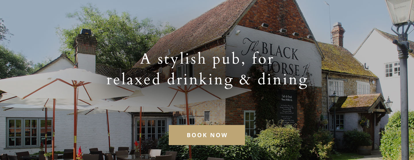 The Black Horse Pub & Restaurant in Great Linford, Buckinghamshire